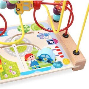 Toys | Wooden Bead Maze Toys For Toddlers Bead Toy Colorful Preschool ...